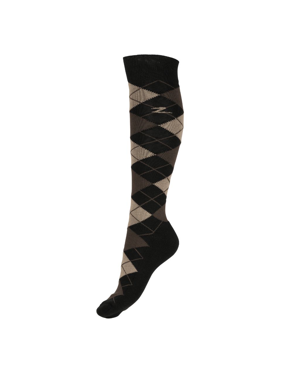 Checked Winter Riding Socks with Classic Argyle Pattern - Horze